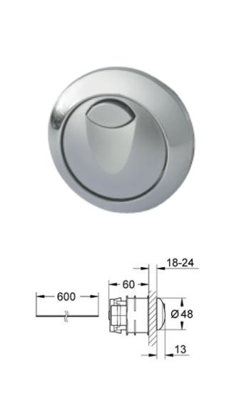 Grohe Eau2 New Style Pneumatic Flush Button -Kingsway Plumbing